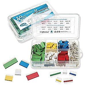 CQRobot 2.54 mm Pitch 4-Pin / 5-Pin / 6-Pin / 8-Pin / 10-Pin Colorful Stackable Stacking Pin PCB Vertical Header Kit. Application to DIY Prototyping Electronic Projects.