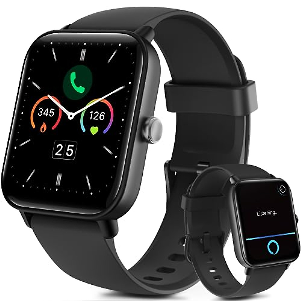 Gydom Birthday Gifts for Men, IDW19 Smart Watch with Alexa, Bluetooth Call/Answer Heart Rate Monitor Step Counter Smartwatches, Exercise Workout Fitness Health Tracker Gifts for Boyfriend Mens Dad