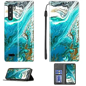 Aroepurt Sky Elite G63 Case Compatible with Sky Devices Elite G63 Phone Case Cover PU Leather Kickstand Magnetic Wallet Case CPT13