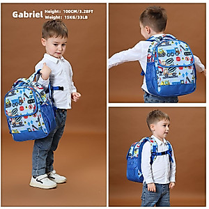 willikiva Car Kids Toddler Backpack for Boys Girls Waterproof Children School Bag(Car)