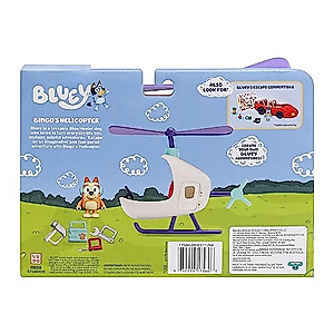 Bluey Vehicle and Figure Pack Bingo's Helicopter with 2.5 Inch Bingo Figure and Tool Accessories