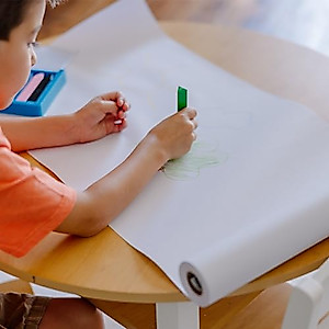 Melissa & Doug Deluxe Easel Paper Roll Replacement (17 inches x 75 feet) - 3-Pack - FSC Certified