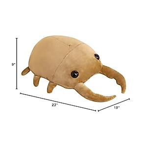 RONOSEN Beetle Plush Toy Plush Pillow Doll Insect Beetle Plush Toy Pillow Stuffed Toy Plush Pillow Children Children Girls Boys Baby (50CM, Maroon)