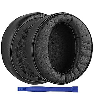 MDR-XB950BT Ear Pads, Replacement Ear Cushions Protein Leather Memory Foam Earpads for Sony MDR XB950BT XB950N1 XB950B1 XB950AP XB950/H Wireless Bluetooth Headphones - Black