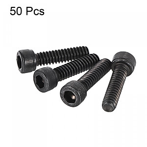 uxcell #10-24x3/4" Hex Socket Head Cap Screw Bolts 12.9 Grade Alloy Steel 50pcs