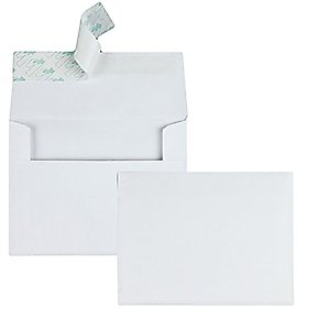 A2 Invitation Envelopes with Self Seal Closure, 4-3/8" x 5-3/4", 24lb White, Quarter Fold Sized Envelopes Ideal for Invitations, Photos, Wedding Announcements, RSVPs and Greeting Cards, 100 per Box (10740)