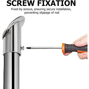 2Pcs Adjustable Socket Bracket Support Holder Stainless Closet Rod Flange Bevel Angle Flange Base