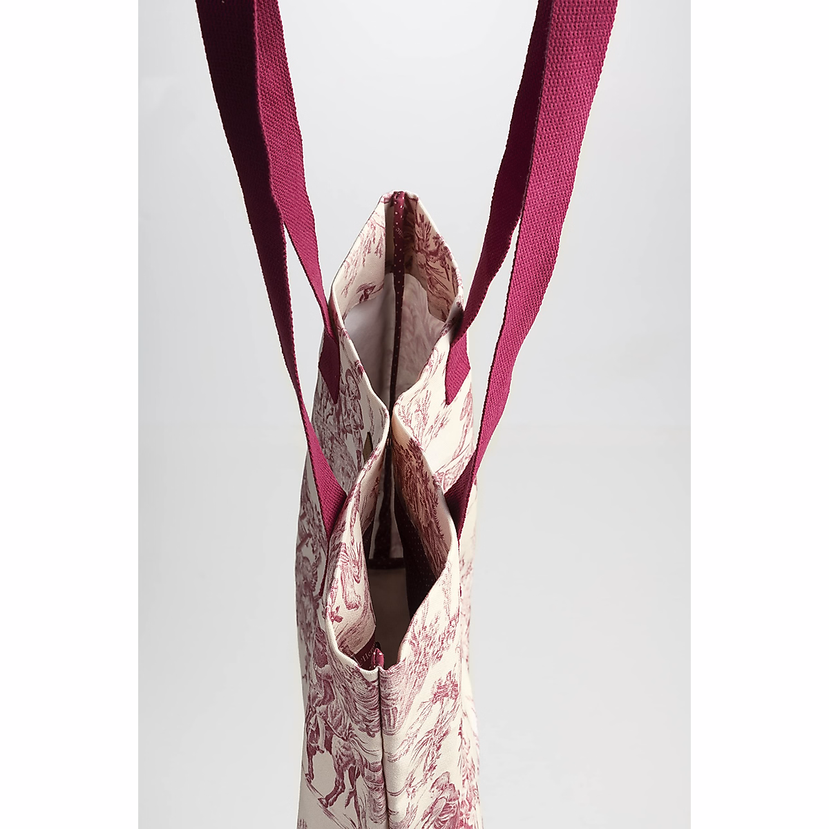 Maison d' Hermine Tote Bag 100% Cotton Canvas Reusable Shoulder Grocery Bag for Work Beach Travel Shopping Lunch Perfect for Gifts Men Women, The Miller - Red