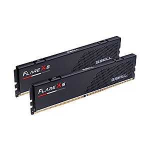 G.SKILL Flare X5 Series (AMD Expo) DDR5 RAM 32GB (2x16GB) 6000MT/s CL36-36-36-96 1.35V Desktop Computer Memory UDIMM - Matte Black (F5-6000J3636F16GX2-FX5)