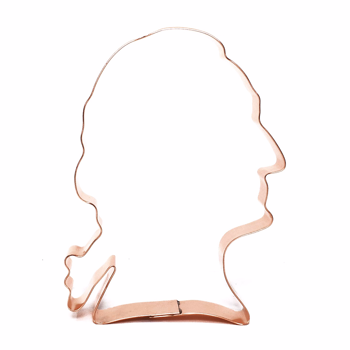 George Washington American President Cookie Cutter 3.5 X 4.5 inches - Handcrafted Copper Cookie Cutter by The Fussy Pup