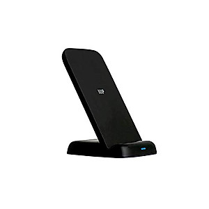 Monoprice Wireless Charger, Qi-Certified 15W Fast Charging Stand with QC3.0 AC Adapter for iPhone 12/12 Pro/11/11 Pro/XR/XS/X/8/8+/Airpods, Galaxy S21/S20/Note 10/Note 10+/S10/S10+/S9/S8