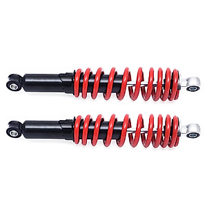 CHUNILLE Suspension Swing Arm Assembly Metal Suspension Swing Arm Upper/Lower Steering Knuckle Spindle Suspension+Shock For ATV Go Kart (340mm)