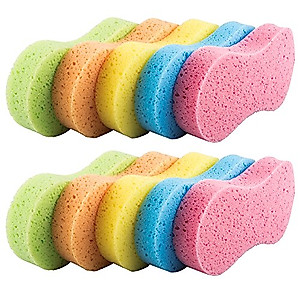 Huvai 20 Pack Car Wash Sponges Multi-Functional Sponge Multi-Color Cleaning Sponges with Vacuum Compressed Packing