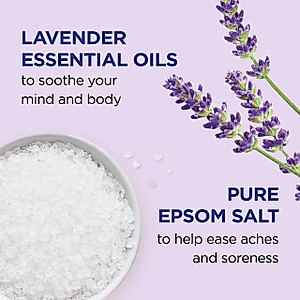 Dr Teal's Epsom Salt Soaking Solution, Soothe & Sleep, Lavender, 3lbs (Packaging May Vary)