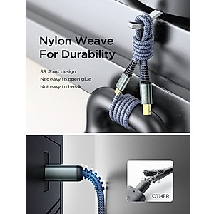 AINOPE USB C Printer Cable 6.6 FT USB B to USB C Printer Cable [2022 Upgrade] 2.0 High-Speed Premium Nylon Printer Cord for MacBook Pro/Air, USB C MIDI Cable for Casio Digital Piano MIDI Controller