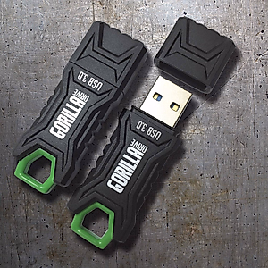 GorillaDrive 3.0 Ruggedized 128GB USB Flash Drive (Single)