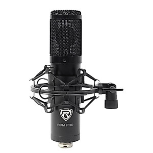Rockville RCM PRO Studio/Recording Condenser Microphone w Samsung Capacitors, Black