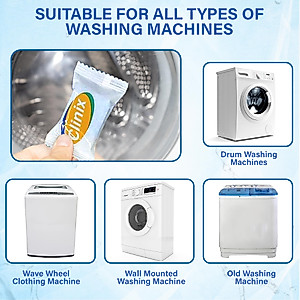 EENET Clinix - 24 Pack of Washing Machine Cleaner Tablets for Front Load & Top Load Washer - Deep Cleaning Washer Machine Remove Odor