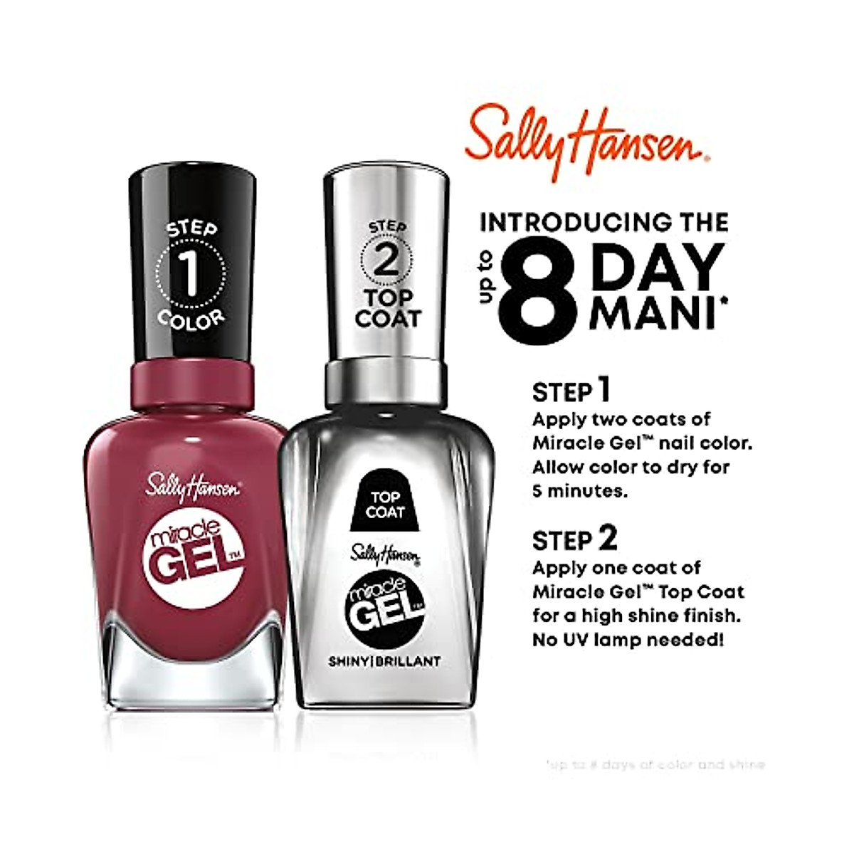 Sally Hansen Miracle Gel Friends Collection, Nail Polish, Pivot!, 0.5 fl oz