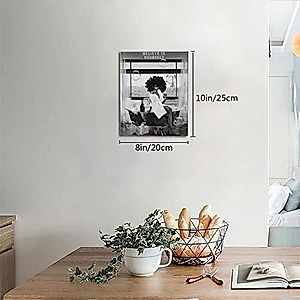 African American Wall Art Bathroom Decor Black Girl In Bathtub Canvas Wall Art Poster Prints Modern Pink Wall Decor Fashion Black Women Pictures Framed Artwork For Bathroom Ready To Hang 8"X10"