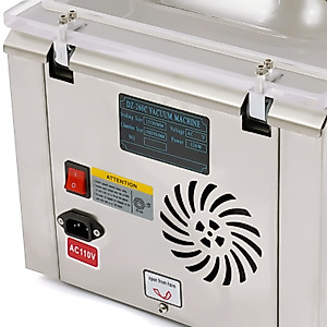 Chamber Vacuum Sealer , 120W Kitchen Food Chamber Vacuum Sealer, 110V Packaging Machine Sealer for Food Saver Home Commercial Using