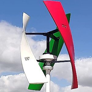 SZYARA Vertical Wind Turbine, 8000W Permanent Maglev Wind Generator with 12V 24V 48V 220V MPPT Controller Low Noise for Garden & Home,24v