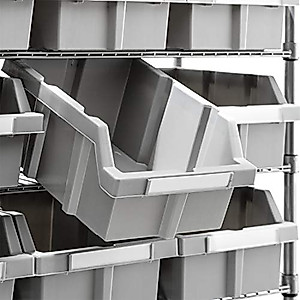 Seville Classics WEB560 7-Tier NSF 21 Bin Rack Shelving, Gray