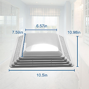 TNITRIB S97014094 Bathroom Fan Cover Grille and Lens for Broan 678, 679, 679FL, 679FLT, 680, 680FL, 680FLT, M680, HD50L, HD80L, Bathroom Exhaust Fan Light Cover Replacement