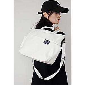 Shoulder Bag for Women Men Retro Nylon Large Hobo Bag Crossbody Bag Tote Multiple Pocket Fashion Purse