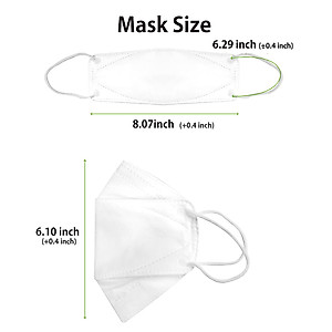 INT 【 10 Pack 】 TS KF94 Certified, Fresh Guard Safety Face Mask, Tri-Folding Style, 3D-Ergonomic Design, Individually Single Packs, White Color, Made in Korea. KF 94