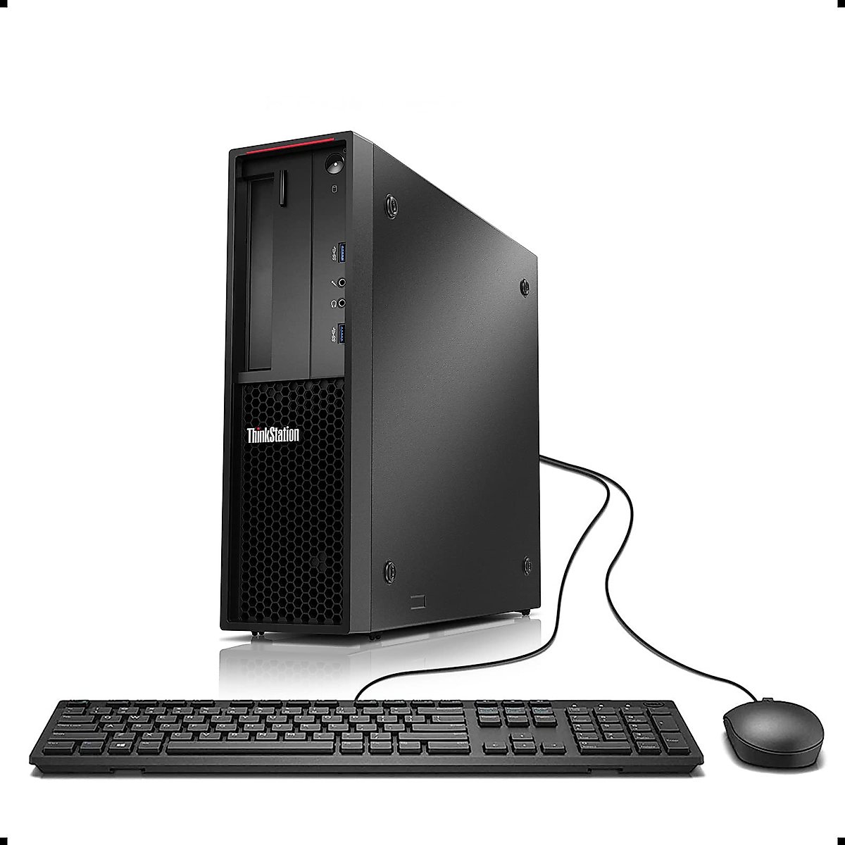 Lenovo ThinkStation P310 SFF High Performance Business Desktop Computer, Intel Core i3-6100 3.7GHz, 32G DDR4, 2T HDD, WiFi, BT, 4K Support, DP, VGA, Win 10 Pro 64 English/Spanish/French(Renewed)