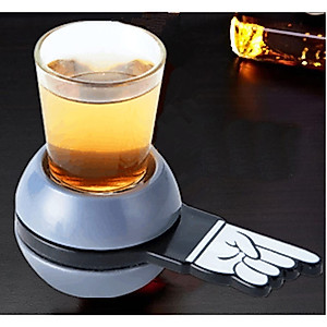 Spin the Shot Drinking Arrow Oointer Turntable, Bar Family Party Drinking Game Supplies, Shot Glasses，Shot Spinner (Cup Included)