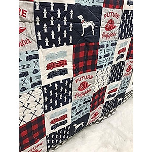 Baby Boy Nursery Set , Baby , Firefighter , Fire Truck , Fire Fighter, Baby Bedding , Crib Bedding , Babylooms