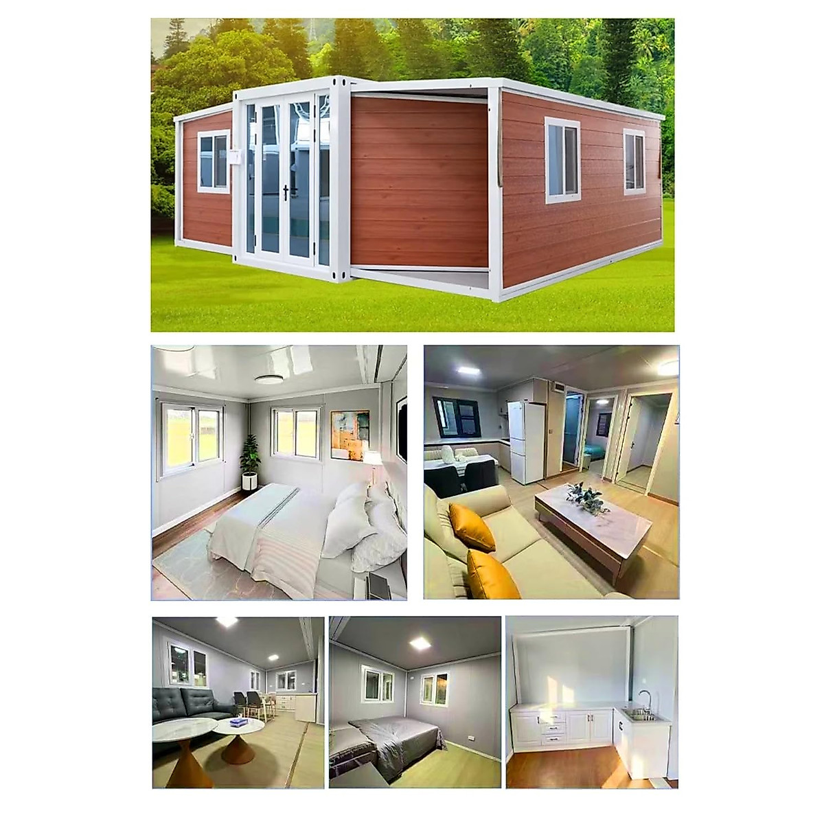Home Office Room Foldout 20ft Prefab Houses Foldable 3 Rooms Mobile Fold Out China Folding Container House