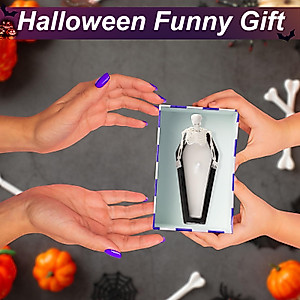 Halloween Skeleton Candles, Spooky Skull Candle, Vintage Halloween Candle, Rest Your Bones Bath Candle, Vintage Farmhouse Gothic Coffin Skeleton Scented Candle Jar for Indoor Family Holiday Parties