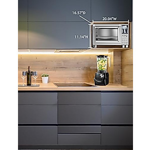 Nuwave Bravo XL Pro Air Fryer Toaster Oven with Grill Combo, 2024 New Ultra-Fast Convection System, 35% Crispier, 2X More Even, 142 Presets, 50-500F, Smarter Probe, PFAS Free, 30QT, Stainless Steel