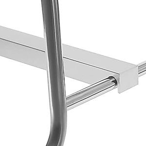 Stainless Steel Kitchen Prep Table, 48 x 24 Inches Folding Commercial Worktable Workstation, 1102 lbs Load, Heavy-Duty Kitchen Work Table w/Under Shelf, Kitchen Island for Restaurant Home Outdoor BBQ