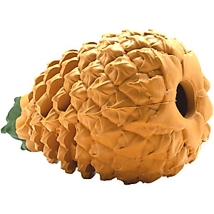 Herm Sprenger – Pineapple Dog Chew Toy for Aggressive Chewer – Natural Rubber Dog Treat Dispenser – Large Tough Dog Dental Teeth Cleaning Chew Toys for Large and Medium Breed