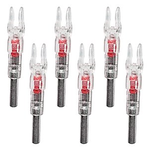 Reikawa New Nocks for Arrows with .244 Inside Diameter Nock Turn on Automatically When Shot,6 Pack
