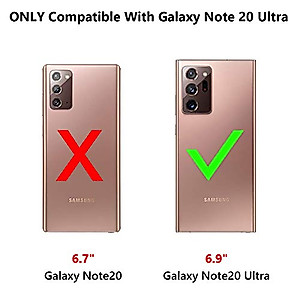 Vofolen for Galaxy Note 20 Ultra Case 5G Wallet 4-Card Flip Cover Credit Card Holder Slot Back Pocket Dual Layer Protective Hybrid Hard Shell Bumper Armor Case for Samsung Note 20 Ultra 6.9 Rose Gold