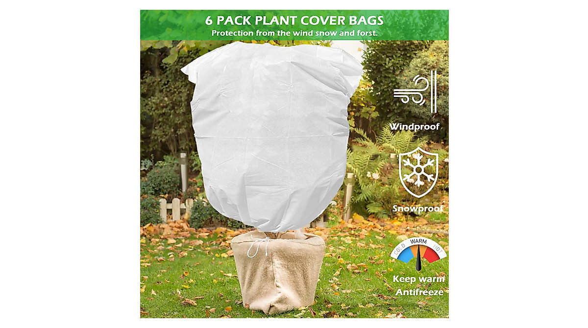 Winter Plant Covers 6-Pack | Frost Protection for Garden & Potted Plants