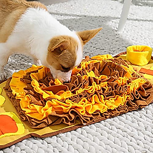 Toozey Snuffle Mat for Dogs, Interactive Snuffle Mat for Small and Medium Dogs, Dog Food Mat for Puppy Sniff Training, Durable Dog Feeding Mat Enrichment Toys