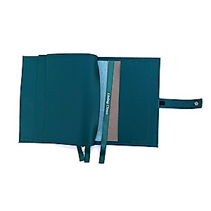 Green Deluxe Triple NA Book Cover for The Basic Text (6th Ed), It Works, How and Why and Living Clean with Serenity Prayer and Medallion Holder.