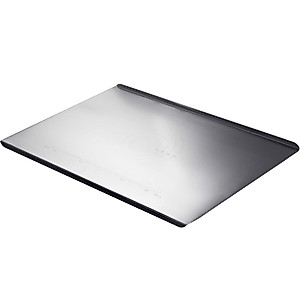 Heavy Cutting Board For Kitchen with Lip with Non Slip Stainless Steel Chopping Board Knife friendly 304 Cutting Boards For Meat Vegetables-Double fold (11.8 * 15.7in(30 * 40cm),Thick:1.5mm)