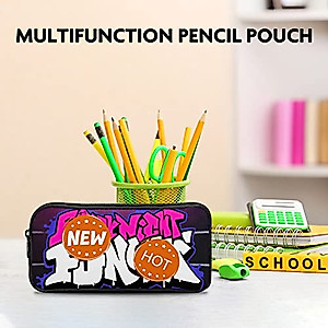 Valvia Cute Cartoon Pencil Case Pouch for Girls Boys Adult Office University Large Capacity Pencil Case with Zipper