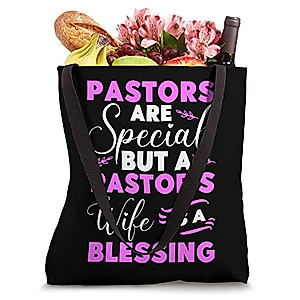 Funny Pastor Wife Appreciation Preacher Wife Christian Tote Bag