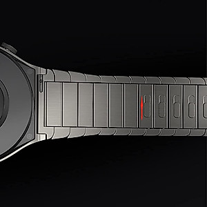 VeveXiao Strap Compatible with Huawei Watch 3/3 pro/ GT 46mm/GT2 Pro/GT2 46mm, 22mm Stainless Steel Replacement Strap for Samsung Galaxy Watch 46mm/Galaxy watch 3 45mm/Gear S3 Band (Titanium Grey)