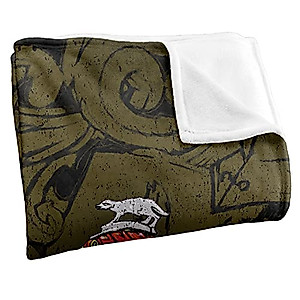 Harry Potter Blanket, 36"x58" Harry Potter House Crest Hufflepuff Silky Touch Super Soft Throw Blanket