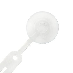 HSCGIN 6pcs Suction Cup Clips 85x30mm White Plastic Round Suction Cup Clamp Holder for Hanging Home Office Accessories