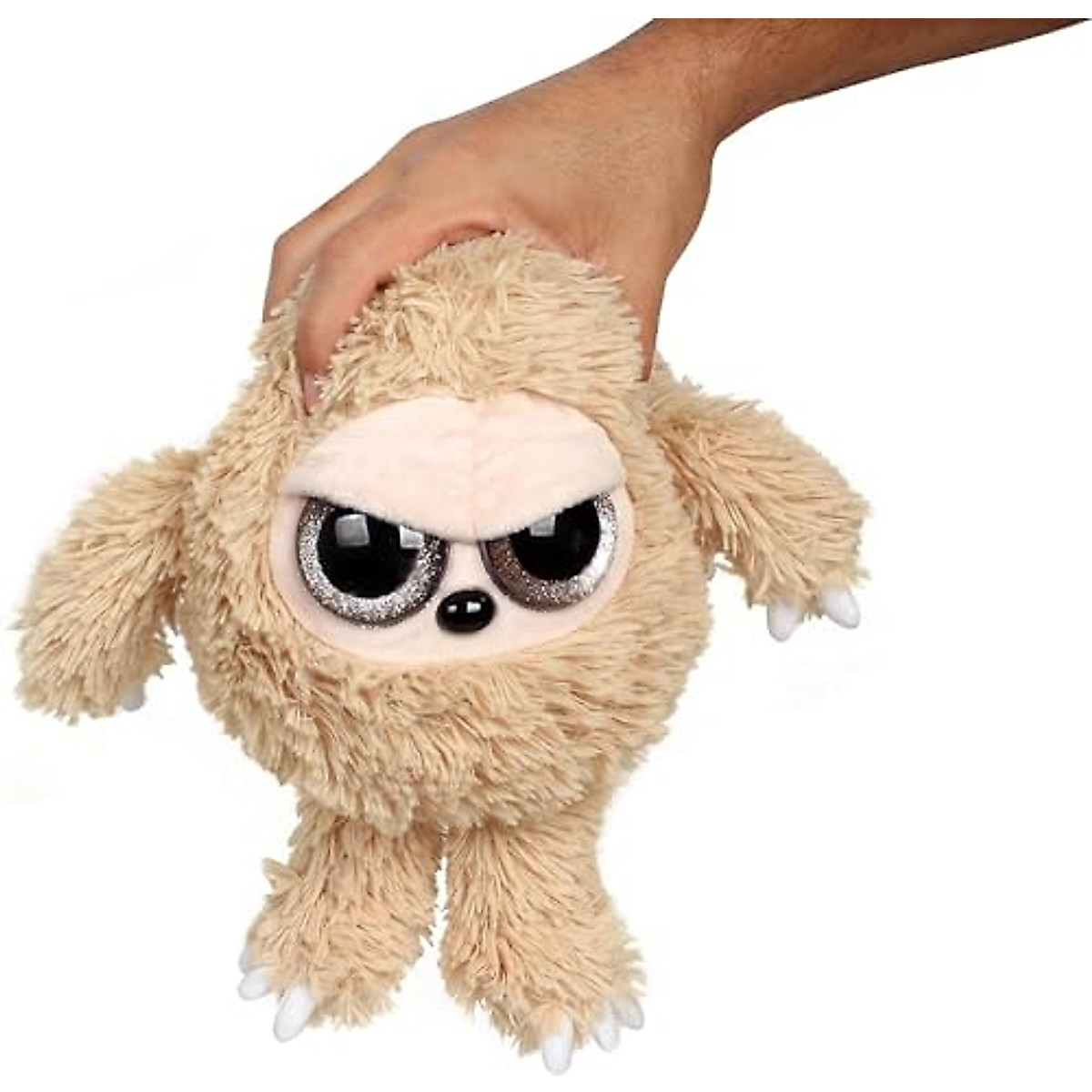 Grumpy Baby Sloth - Adorable Super Soft Plush Stuffed Animal Toy Doll (Glitter Eyes) - Large 8 Inch - Unique Gift for Kids and Adults
